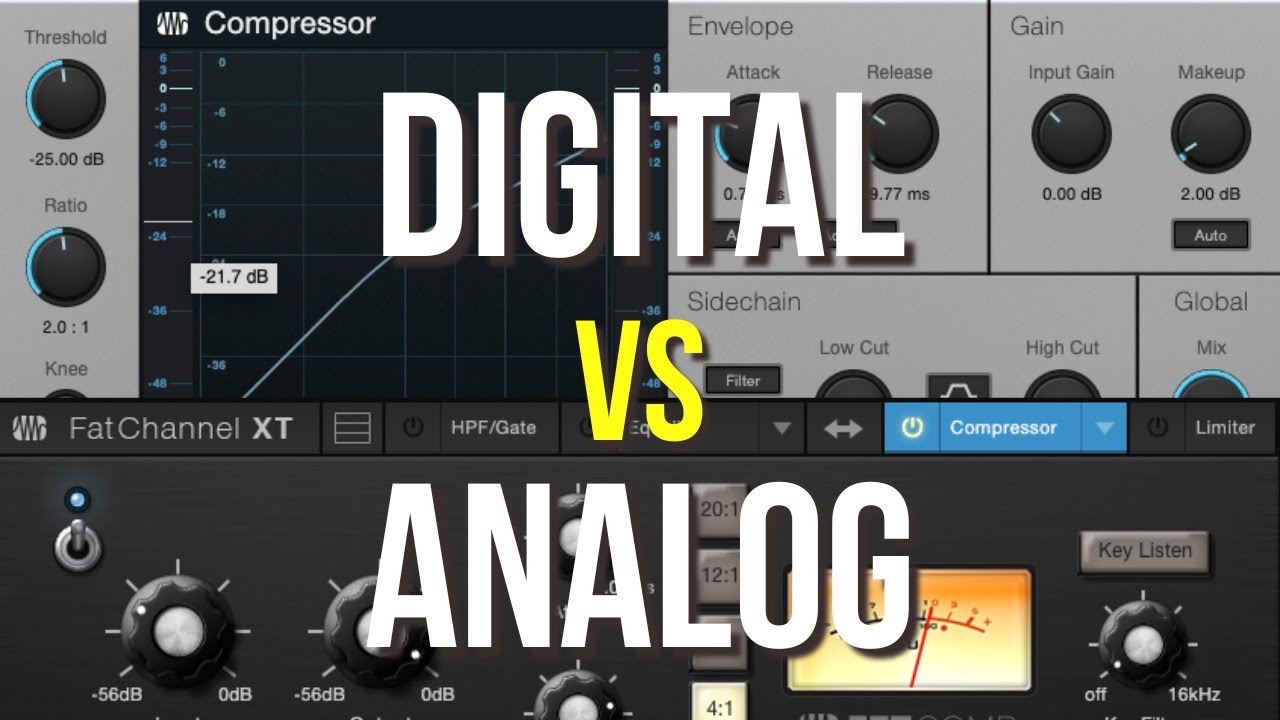 Studio One Compressors | Digital vs Analog | Can You Hear the ...